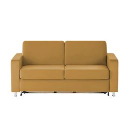 Nehl Schlafsofa Boston Deluxe ¦ gelb ¦ Maße (cm): B: 199 H: 91 T: 10