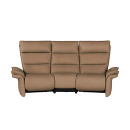 Hukla Trapezsofa aus Leder Corvina ¦ braun ¦ Maße (cm): B: 216 H: 10