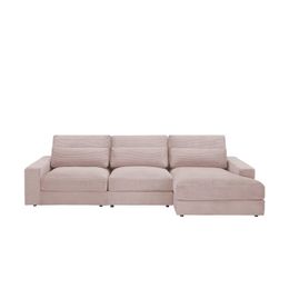 Höffner Ecksofa Branna ¦ rosa/pink ¦ Maße (cm): B: 322 H: 88 T: 164