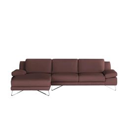 Höffner Ecksofa Fine ¦ rot ¦ Maße (cm): B: 281 H: 81 T: 162