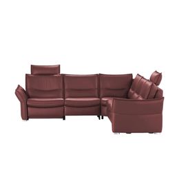 Musterring Ecksofa MR250 ¦ rot ¦ Maße (cm): B: 273 H: 91 T: 273