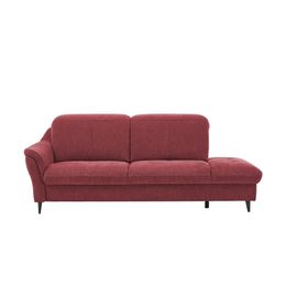 meinSofa Recamiere Ellen ¦ rot ¦ Maße (cm): B: 219 H: 103 T: 102