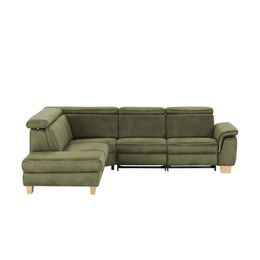 Mein Sofa bold Ecksofa Beata ¦ grün ¦ Maße (cm): B: 270 H: 80 T: 233