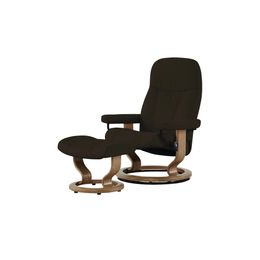 stressless Relaxsessel mit Hocker Leder Consul S ¦ braun ¦ Maße (cm):