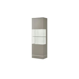 Leonardo Vitrine Cube ¦ braun ¦ Maße (cm): B: 63 H: 192 T: 42