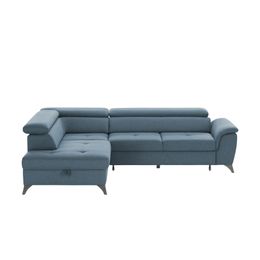 switch Ecksofa Aldeia ¦ blau ¦ Maße (cm): B: 252 H: 70 T: 200