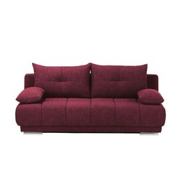 bobb Schlafsofa Isalie ¦ rot ¦ Maße (cm): B: 206 H: 92 T: 105