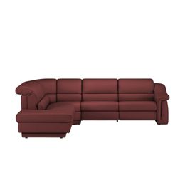 himolla Ecksofa 1301 ¦ rot ¦ Maße (cm): B: 294 H: 86 T: 256