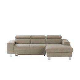 U.N.O uno Ecksofa Los Angeles ¦ beige ¦ Maße (cm): B: 244 H: 72 T: 166