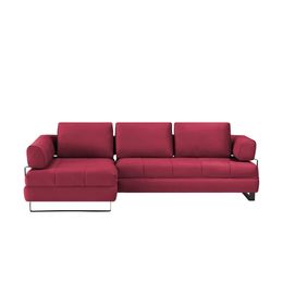 switch Ecksofa in Lederoptik Havana ¦ rot ¦ Maße (cm): B: 272 H: 89 T