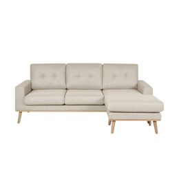 Höffner Ecksofa beidseitig stellbar Cristy ¦ creme ¦ Maße (cm): B: 211 H: 88