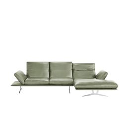 Koinor Ecksofa Echtleder Francis ¦ grün ¦ Maße (cm): B: 314 H: 93 T: