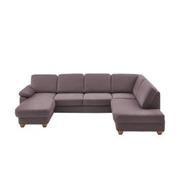 meinSofa Wohnlandschaft aus Kunstleder Oliver ¦ lila/violett ¦ Maße