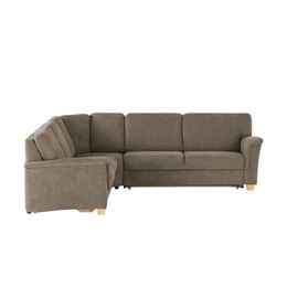 Smart Ecksofa Valencia ¦ braun ¦ Maße (cm): B: 272 H: 90 T: 242