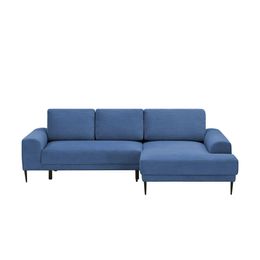 switch Ecksofa aus Cord Capitol ¦ blau ¦ Maße (cm): B: 276 H: 89 T: 1