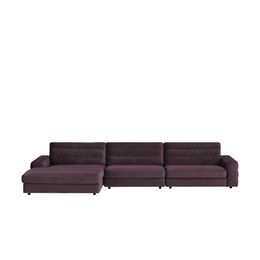 Höffner Ecksofa Samt Scarlatti ¦ lila/violett ¦ Maße (cm): B: 416 H: 83 T: 2