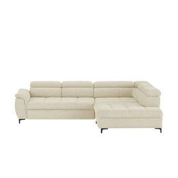 switch Ecksofa aus Flachgewebe Denvo ¦ creme ¦ Maße (cm): B: 290 H: 9