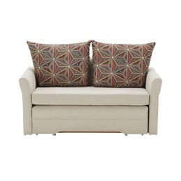 Höffner Schlafsofa City ¦ beige ¦ Maße (cm): B: 146 H: 91 T: 95