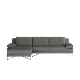 Höffner Ecksofa Fine ¦ grau ¦ Maße (cm): B: 281 H: 81 T: 162