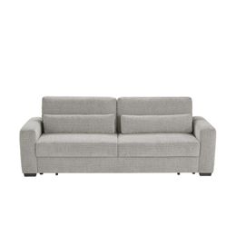 Medium Schlafsofa mit Bettkasten Kingsley De Luxe ¦ grau ¦ Maße (cm):