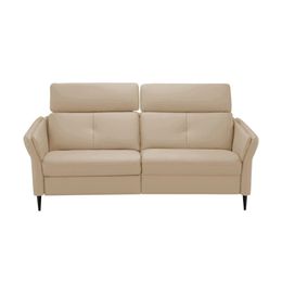 Höffner Ledersofa 3-sitzig Cedrik ¦ braun ¦ Maße (cm): B: 198 T: 95