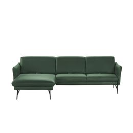 himolla Ecksofa Leder 1928 ¦ grün ¦ Maße (cm): B: 280 H: 83 T: 175