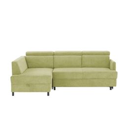 Höffner Ecksofa Fabienne ¦ grün ¦ Maße (cm): B: 228 H: 81 T: 158