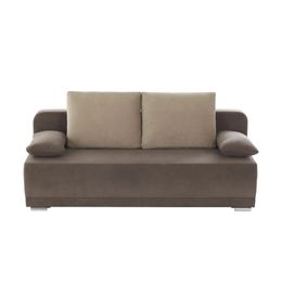 Höffner Schlafsofa Caya ¦ braun ¦ Maße (cm): B: 196 H: 90 T: 95