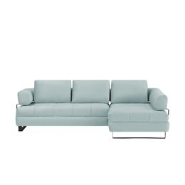 switch Ecksofa in Lederoptik Havana ¦ blau ¦ Maße (cm): B: 272 H: 89