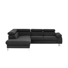 U.N.O uno Ecksofa Micky ¦ schwarz ¦ Maße (cm): B: 207 H: 72 T: 249