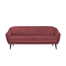 Höffner Sofa Sophia ¦ rot ¦ Maße (cm): B: 215 H: 83 T: 90