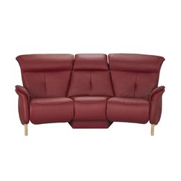 himolla Einzelsofa Leder 4708 ¦ rot ¦ Maße (cm): B: 216 H: 97 T: 119