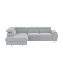 U.N.O uno Ecksofa Los Angeles ¦ grau ¦ Maße (cm): B: 249 H: 72 T: 207