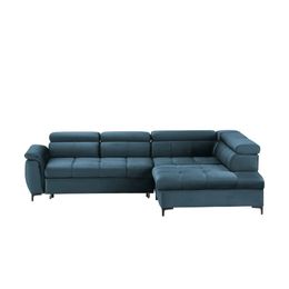 switch Ecksofa Denvo ¦ blau ¦ Maße (cm): B: 290 H: 94 T: 217