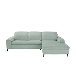 Jette Home Ecksofa aus Flachgewebe Jette Sense ¦ grün ¦ Maße (cm): B: