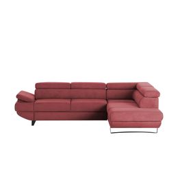 switch Ecksofa aus Mikrofaser Gio ¦ rot ¦ Maße (cm): B: 263 H: 74 T: