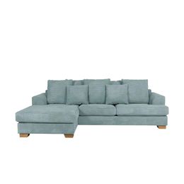 Soho Ecksofa Franka ¦ grün ¦ Maße (cm): B: 268 H: 87 T: 161