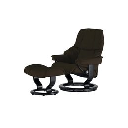 stressless Relaxsessel mit Hocker Reno L ¦ braun ¦ Maße (cm): B: 88