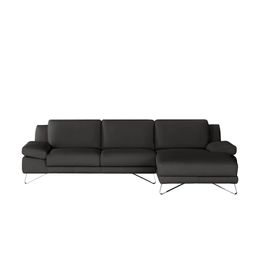 Höffner Ecksofa Fine ¦ schwarz ¦ Maße (cm): B: 281 H: 81 T: 162