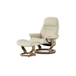 stressless Relaxsessel mit Hocker Leder Sunrise M ¦ creme ¦ Maße (cm)