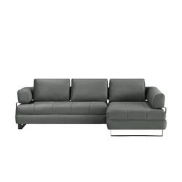 switch Ecksofa in Lederoptik Havana ¦ grau ¦ Maße (cm): B: 272 H: 89