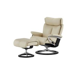 stressless Relaxsessel mit Hocker Leder Magic L ¦ creme ¦ Maße (cm):