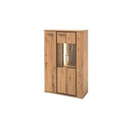 Woodford Highboard Sania ¦ holzfarben ¦ Maße (cm): B: 90 H: 142 T: 3