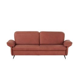 himolla Sofa 3-sitzig 1077 ¦ rot ¦ Maße (cm): B: 224 H: 87 T: 108