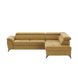 switch Ecksofa Aldeia ¦ gelb ¦ Maße (cm): B: 252 H: 70 T: 200