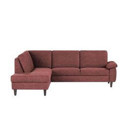 DIVA Ecksofa DIVA ¦ rot ¦ Maße (cm): B: 255 H: 90 T: 210