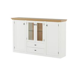 maison bleue Highboard Petit Chalet ¦ holzfarben ¦ Maße (cm): B: 192