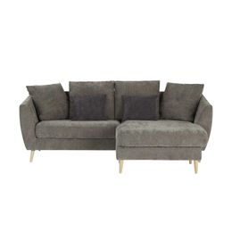 Höffner Ecksofa Flash ¦ grau ¦ Maße (cm): B: 211 H: 92 T: 154