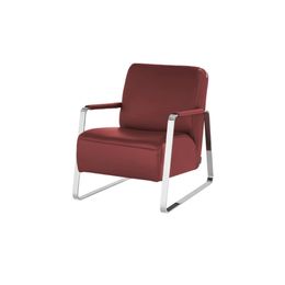 W.Schillig Sessel aus Leder 17350 Quadroo ¦ rot ¦ Maße (cm): B: 65 H: