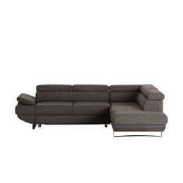 switch Ecksofa aus Mikrofaser Gio ¦ braun ¦ Maße (cm): B: 200 H: 74 T